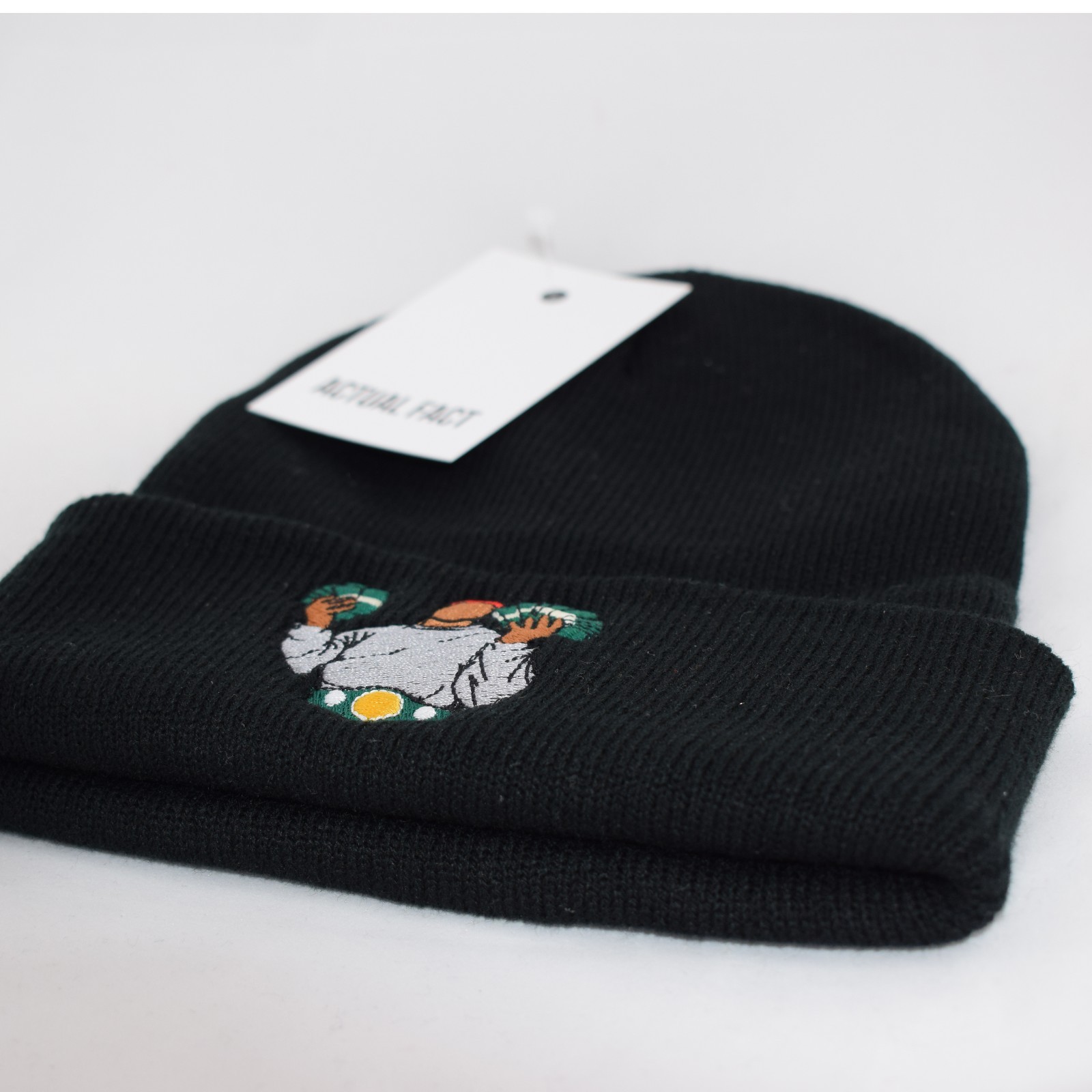 Actual Fact Mike Tyson Get Money Beanie Winter Boxing Roll Up Black ...