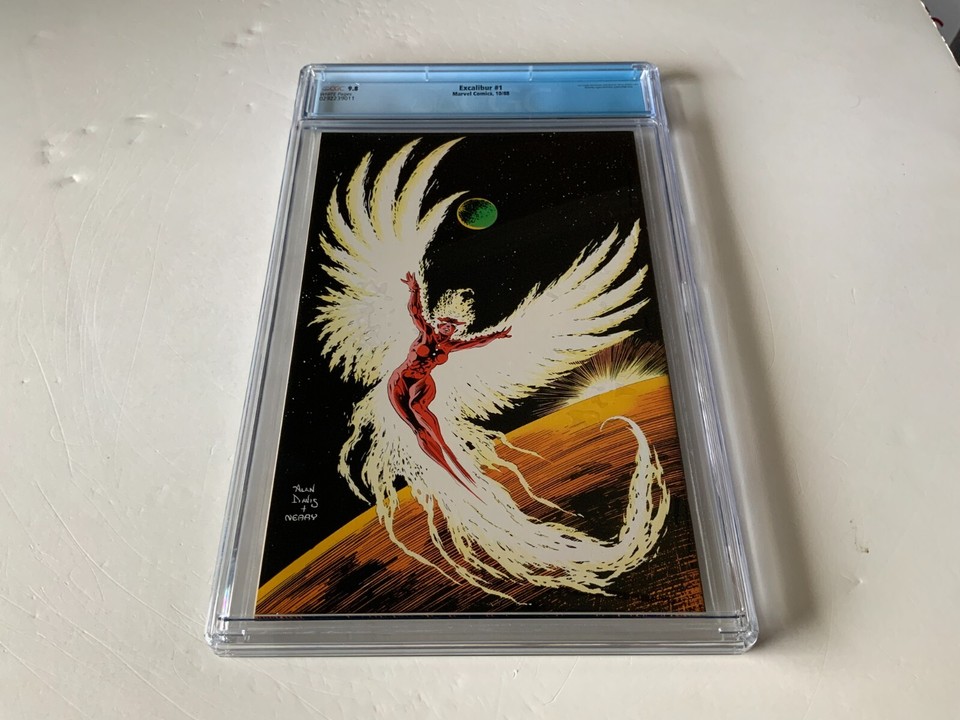 EXCALIBUR 1 CGC 9.8 WHITE PAGES 1ST WIDGET PHOENIX PIN UP MARVEL COMICS ...