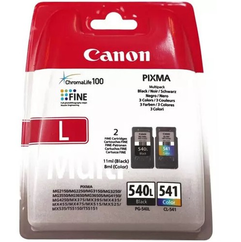 CANON PG-540L & CL-541 Black & Colour Ink Cartridge, Pixma TS5100 ...