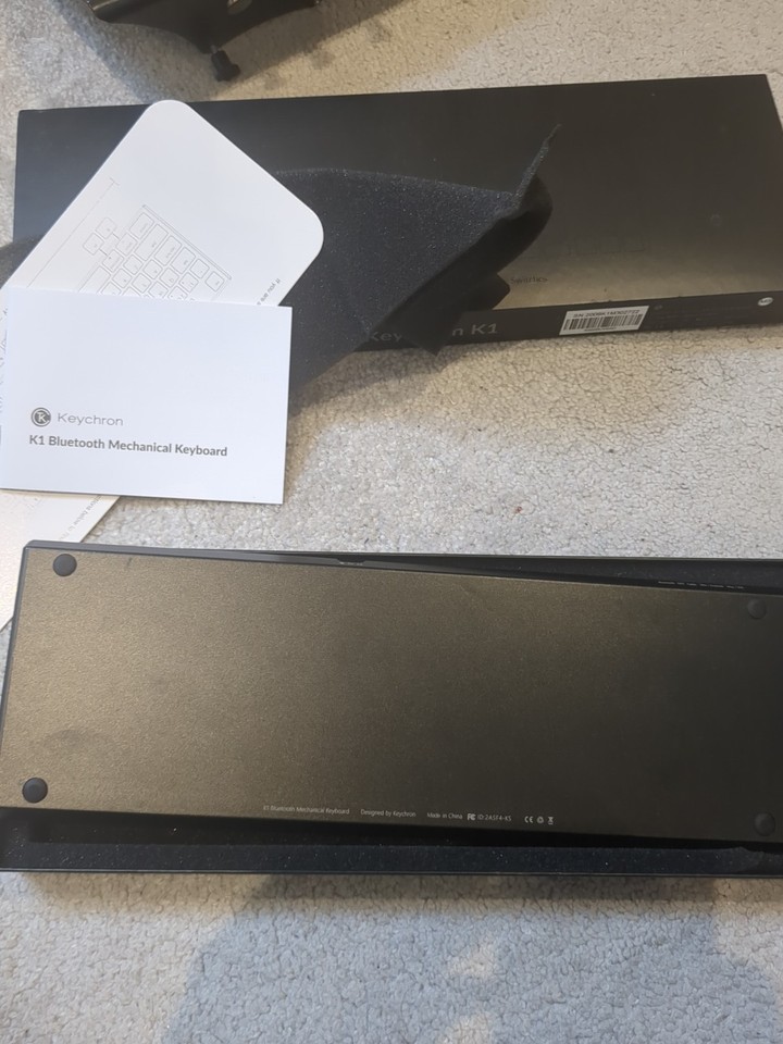 Keychron K1 Mechanical Keyboard Bluetooth Blue Switches | eBay UK