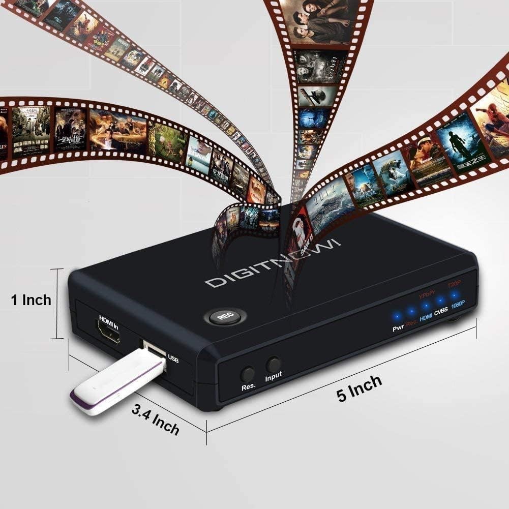 Live Gamer Streaming Portable Video Capture Card, RCA to HDMI/Composite ...