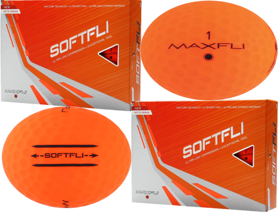 Maxfli SoftFli Matte Golf Balls Low Compression 35 Soft Feel 12/24/36 ...