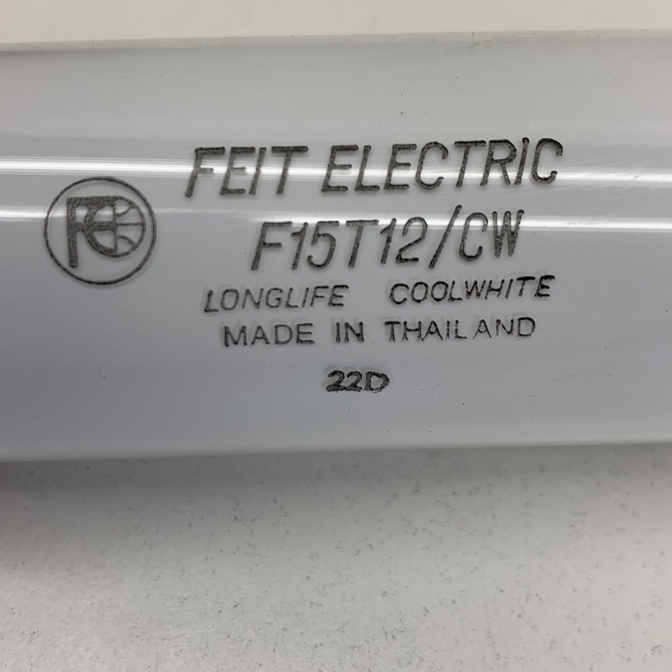 Feit Electric F15T12/CW Fluorescent 15-Watt Lamp Light Bulb 15W Cool ...