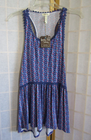 NWT Matilda Jane Clothing Blue Floral Crochet Trim Sleeveless ...