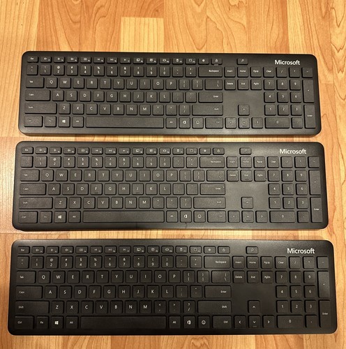 Lot Of 3 Microsoft - Full-size Wireless Bluetooth Keyboard CLAVIER ...