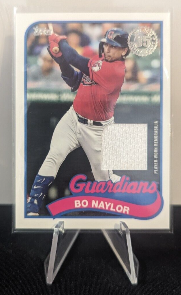 2024 Topps Series One Bo Naylor #89BR-BN 1989 Anniversary Relic ...