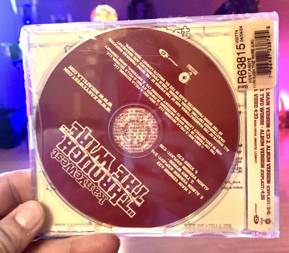 FACTORY SEALED - KANYE WEST- "Through the Wire" CD-4TRX/VIDEO Private ...