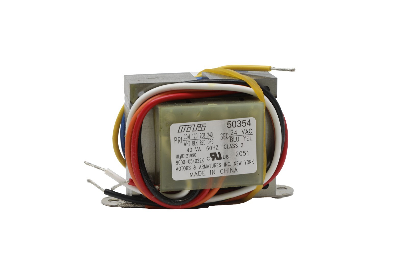 MARS 50354 40VA 120/208/240V to 24V Foot Mount Transformer | eBay