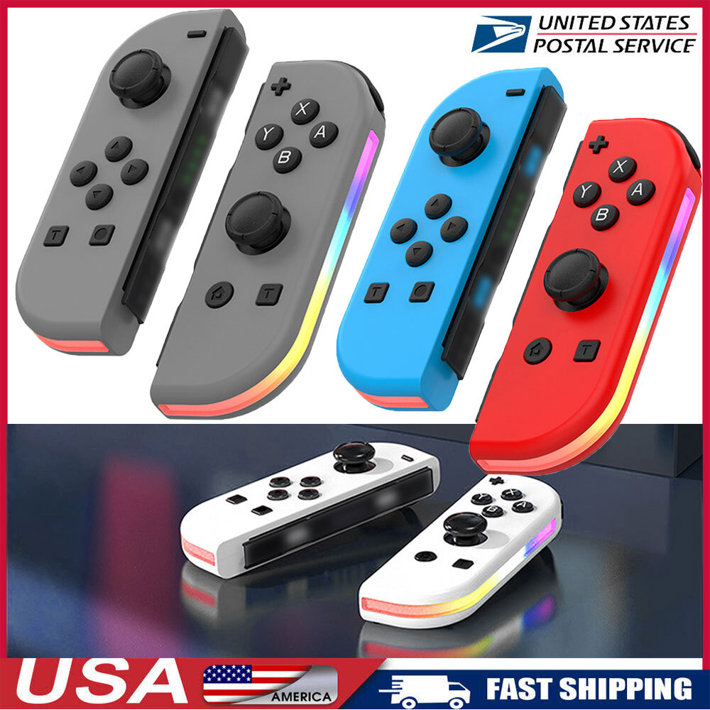 Wireless Bluetooth Left & Right Controller For Nintendo Switch Joy-Con ...