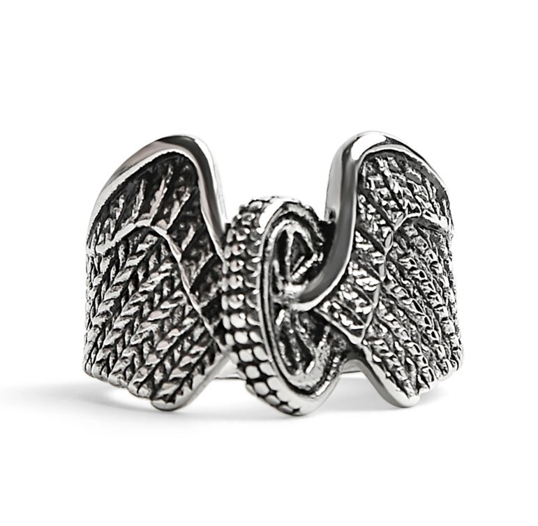 4 Pack Stainless Steel American Biker Rings - High Quality Best Rider ...