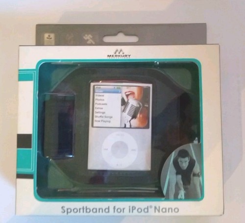 Vintage Sport Band For iPod Nano 3rd Generation Reflective Black MI ...