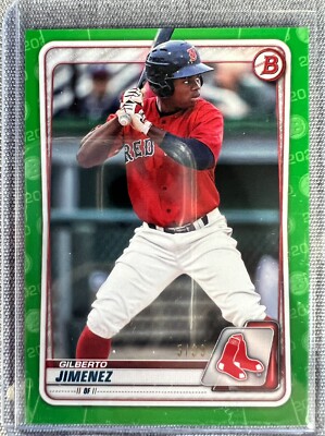 Gilberto Jimenez 2020 Topps Bowman Draft Green #/99 | eBay
