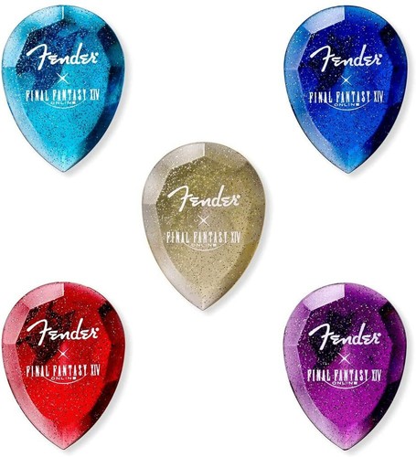 Fender FINAL FANTASY XIV CRYSTAL SHARDS Pick set 5 pieces Limited ...