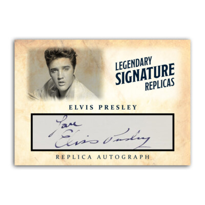 Elvis Presley ACEO Replica Autograph Signature Rock and Roll ...