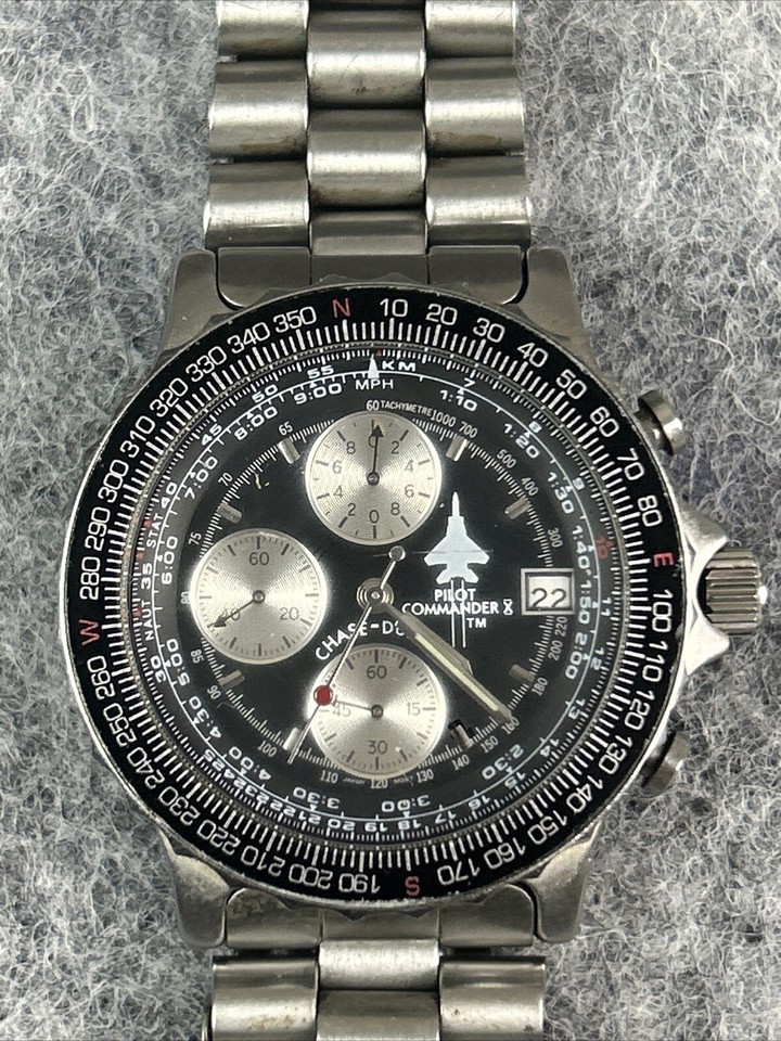 Chase-Durer Pilot Commander X Chronograph Watch Japanese Movement ...