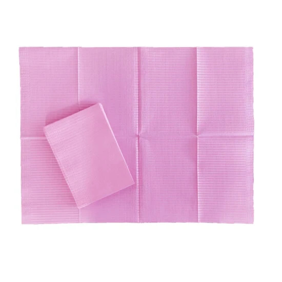 125PCS DISPOSABLE DENTAL MEDICAL BIBS PINK LAP CLOTH TATTOO SUPPLIES ...