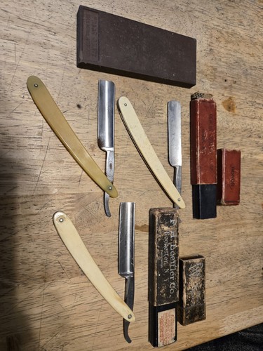 Straight Razors 3 Total & Razor Hone Estate Find ALL ONE MONEY BE SOLD ...