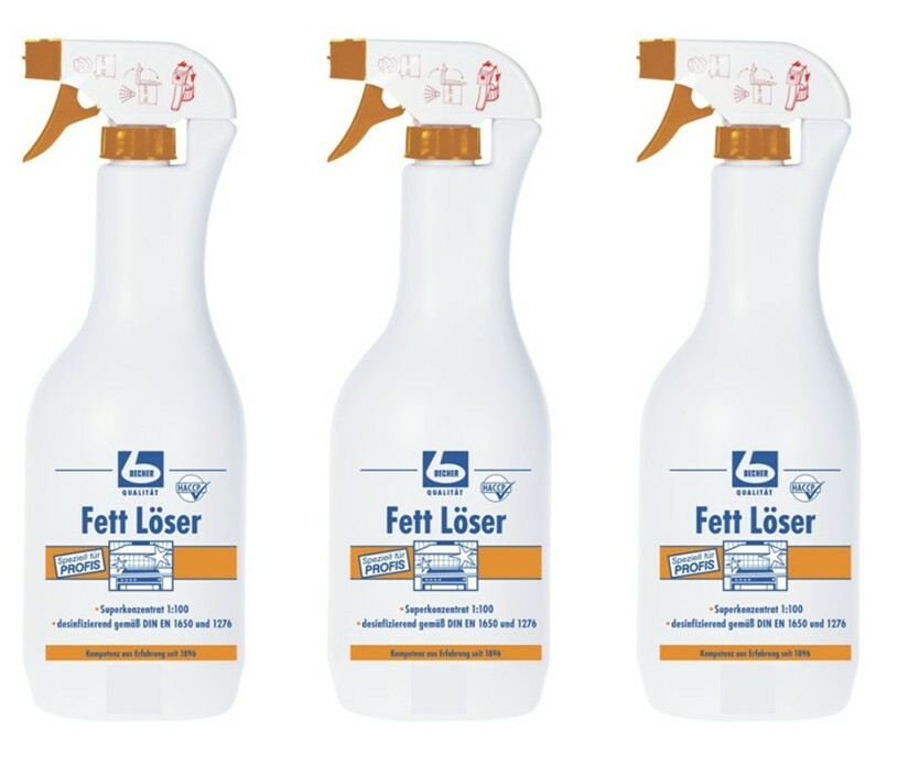 3 x Fat Loosener Dr. Mug Fat Cleaner Spray Bottle 1.0L Grill Cleaner ...