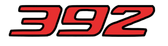 Two-Color 392 Decal Fits Hemi 6.4 ScatPack SRT Durango Charger ...