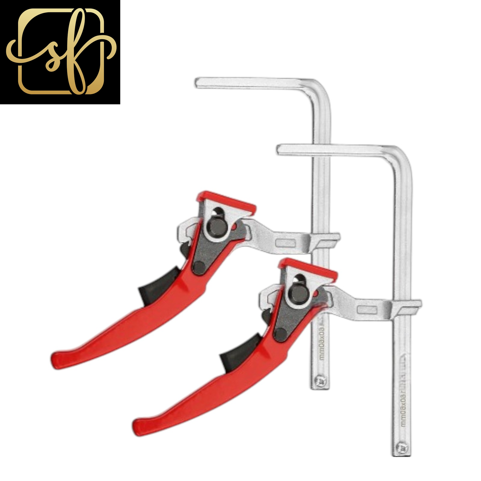 2PCS Alloy Steel Upgrade Quick Ratchet Track Saw Guide Rail Clamp MFT ...