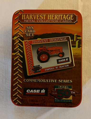 Ertl Harvest Heritage Metal Collector Cards "Case IH" Six Card Set in ...