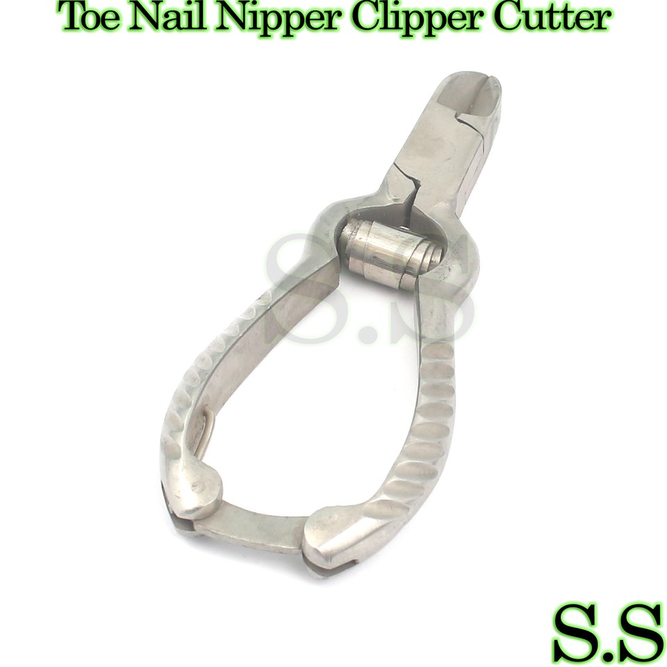 Toe Nail Nipper Clipper Cutter Stainless Steel Heavy Duty Barrel Spring ...