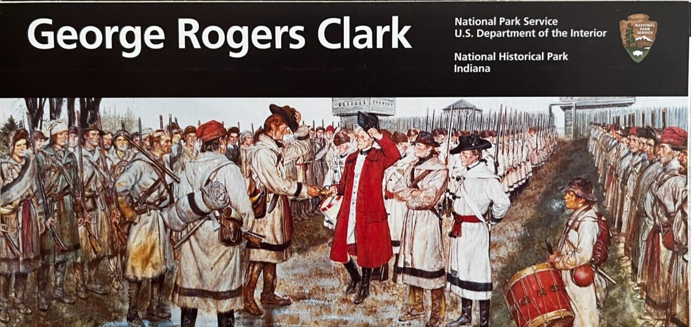 2025 GEORGE ROGERS CLARK NHP NATIONAL PARK SERVICE UNIGRID BROCHURE/MAP ...