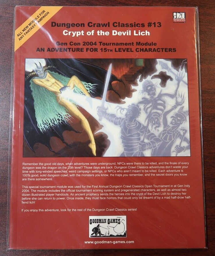 Dungeon Crawl Classics#13 DCC Crypt of the Devil Lich SC NM 1st Print ...