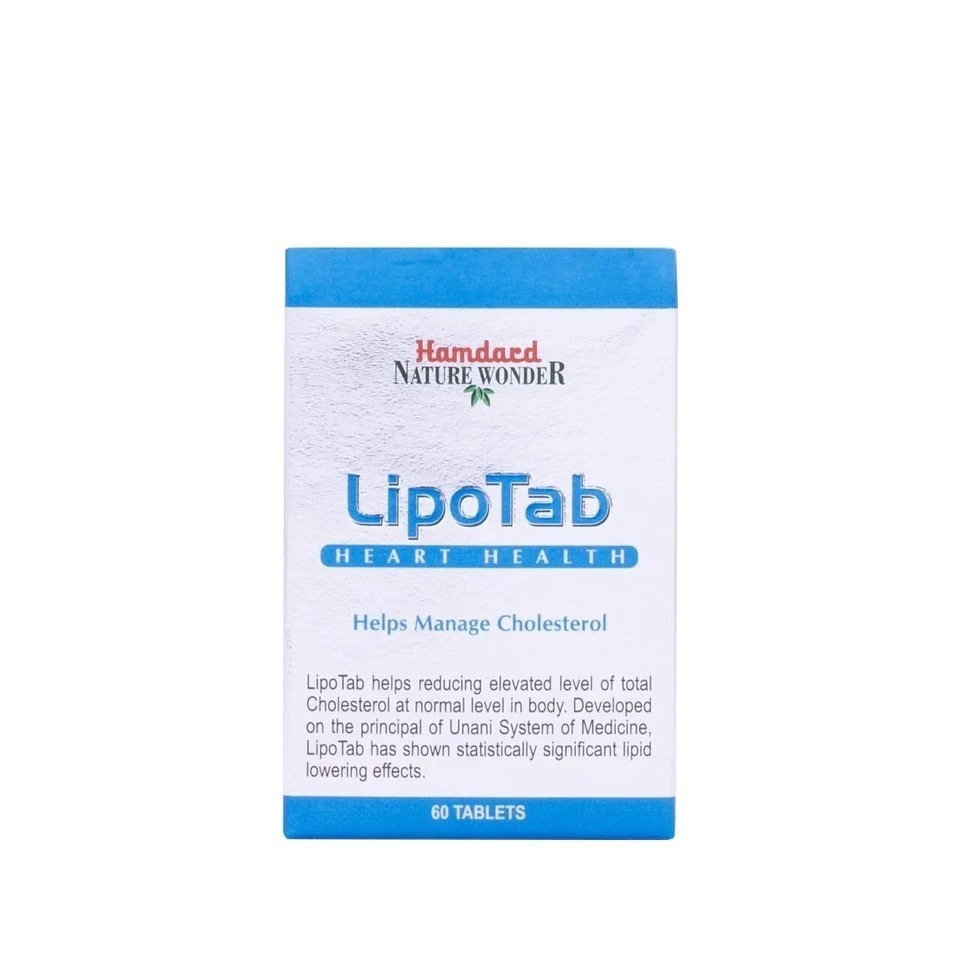 Pack of 3 X Hamdard Lipotab 60 Tablet To Reduces bad cholesterol levels ...