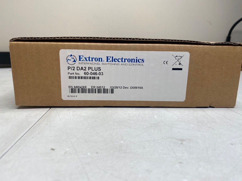 Extron Electronics DA2 Plus VGA Distribution Amplifier 60-046-03 | eBay