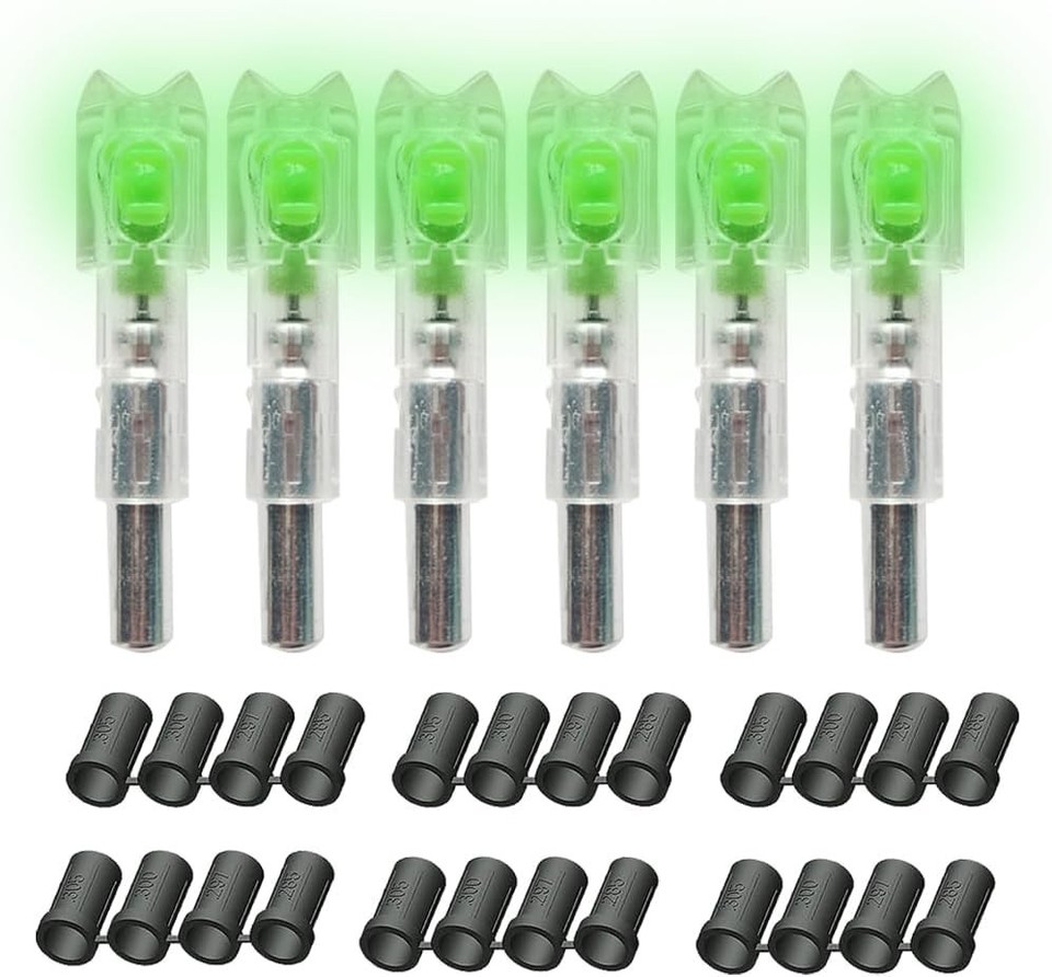 6PCS Lighted Nocks Universal Fit for Crossbow Bolts with .285”/.297 ...