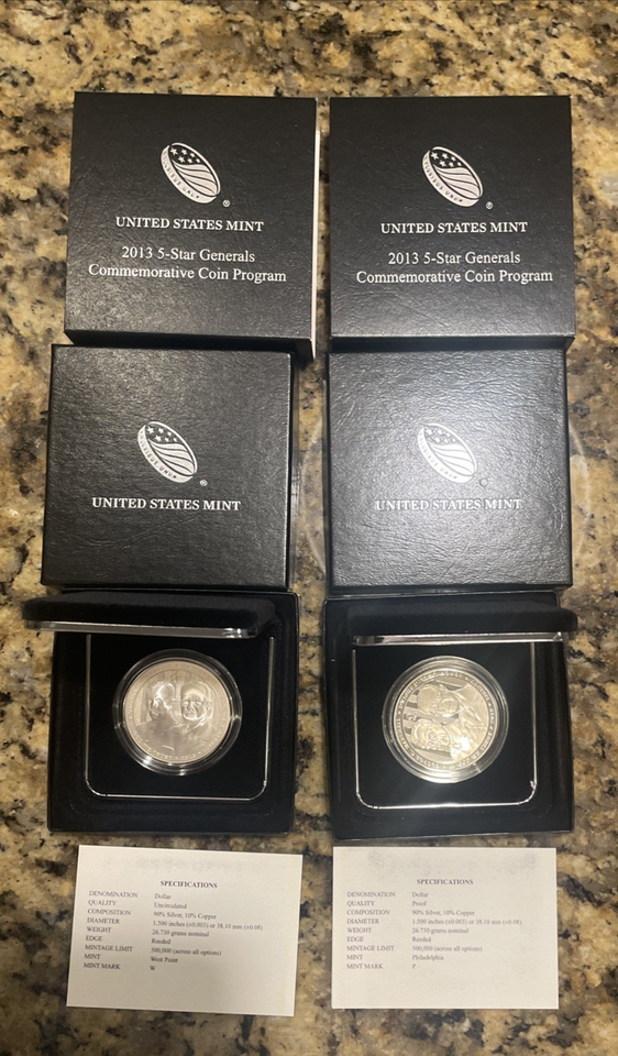 4 Coins - 2013 5-Star Generals Commemorative | eBay