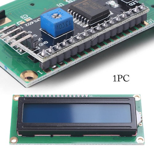 For Blue IIC I2C TWI 1602 16x2 Serial LCD Module Display New ...