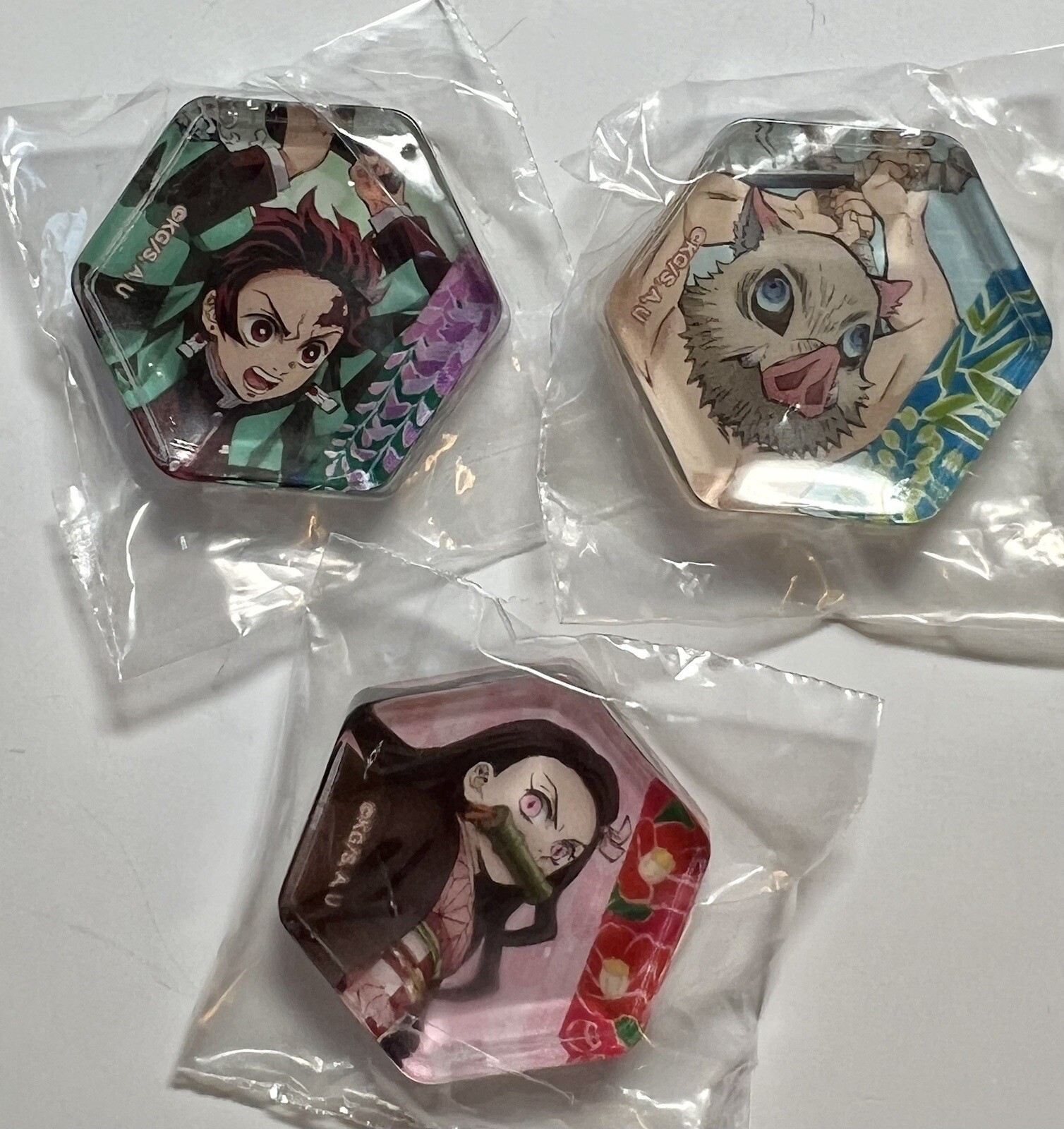 Demon Slayer KNY Anime Acrylic Character Hexagon Decor Lot Of 3 from ...