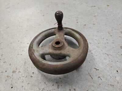 Vintage cast iron dia handle lathe mill hand wheel machine tool | eBay
