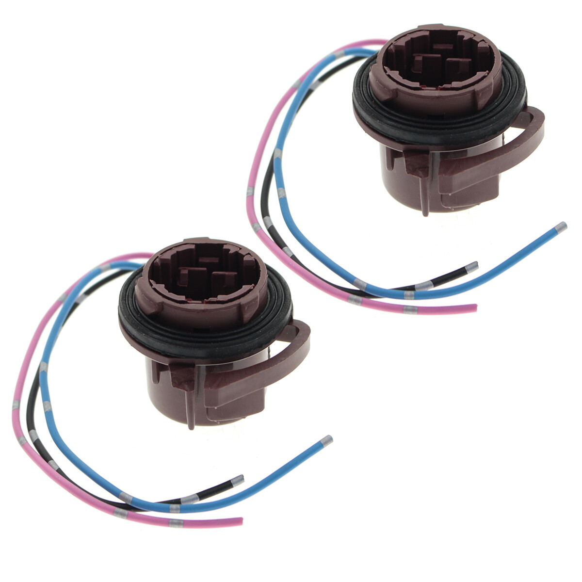 2x 3357 3457 Bulb 3 tabs Socket Turn Signal Light Harness Wire Plug ...