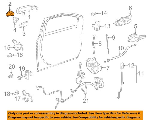 GM OEM 10-22 Cruze Limited Front Door Lock Hardware-Cap 25936865 | eBay