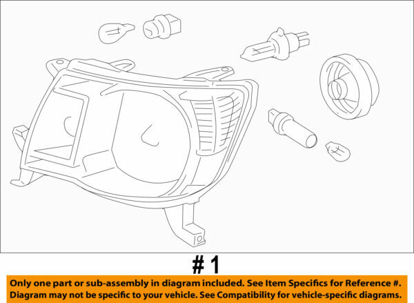 81150-04163 Toyota Headlamp assy, lh 8115004163, New Genuine OEM Part ...