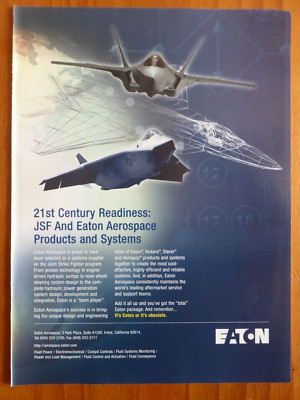 9/2000 PUB EATON AEROSPACE JOINT STRIKE FIGHTER JSF ORIGINAL AD | eBay
