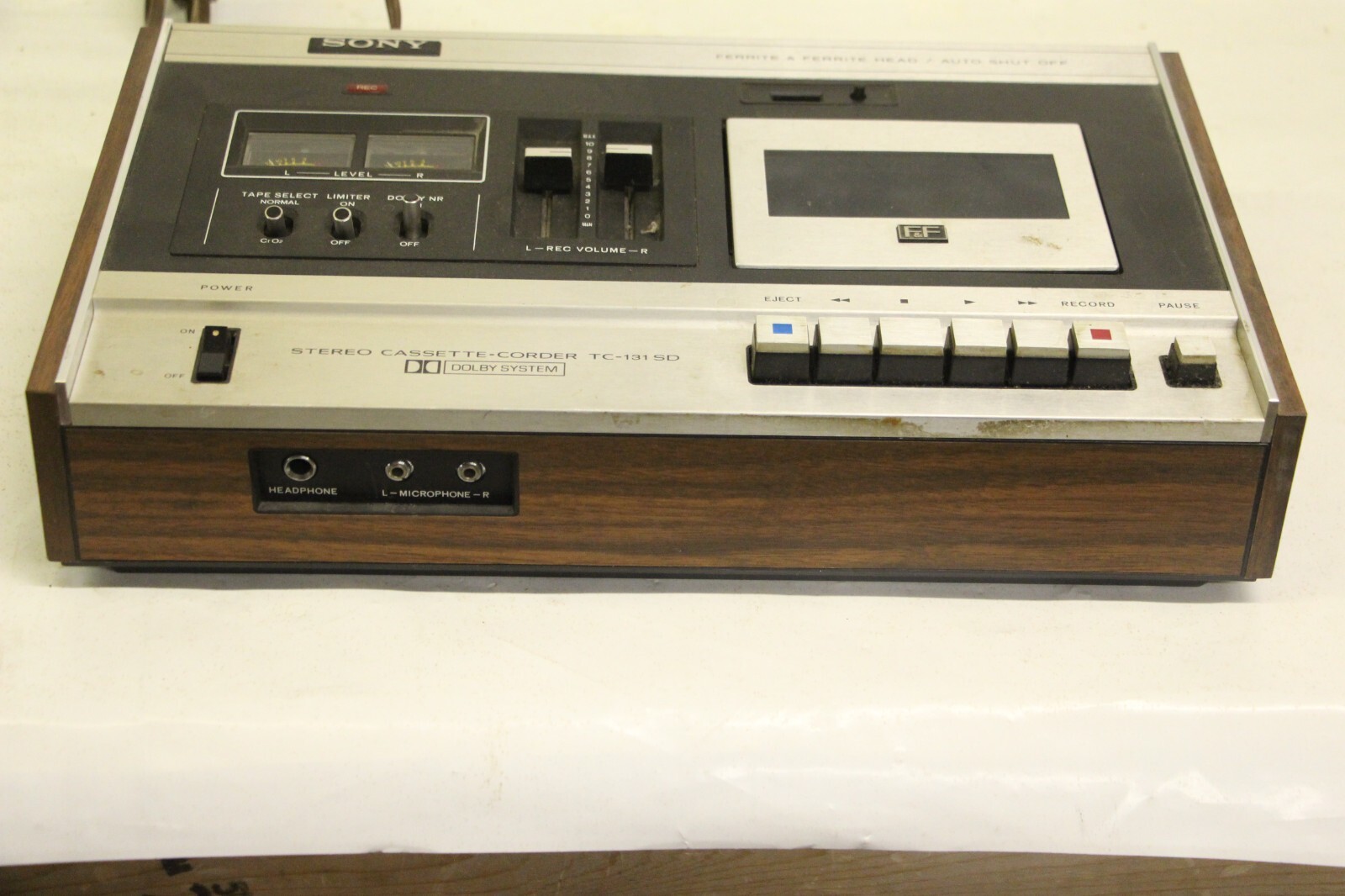 Vintage Sony Stereo Cassette-Corder TC-131SD With Dolby Ferrite ...