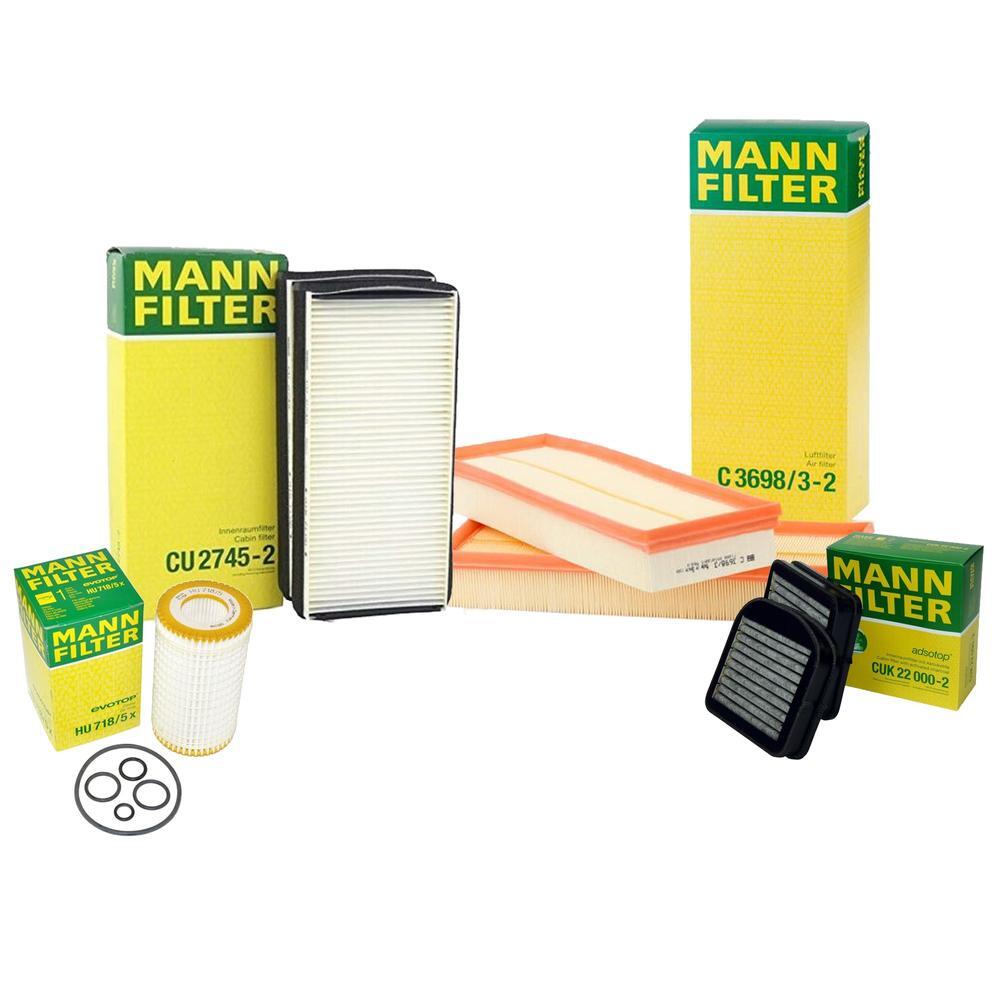 Mann Oil Air Paper Cabin Filter Service Kit For C215 W220 CL500 S430 ...