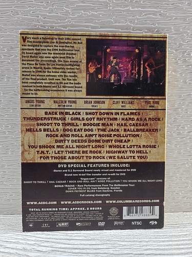 AC/DC No Bull & Live at Donington DVD Lot - 2x Concert DVDs - Hard Rock ...