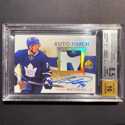 2016-17 SP Authentic Future Watch Auto Patch Auston Matthews 061/100 ...