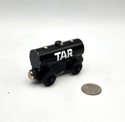 Thomas & Friends Wooden Railway Train Tank Engine - 1996 - Tar Tanker ...