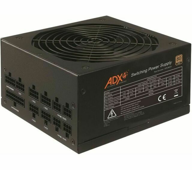ADX Power W850 80PLUS Gold 850W Modular ATX Power Supply - Black for ...