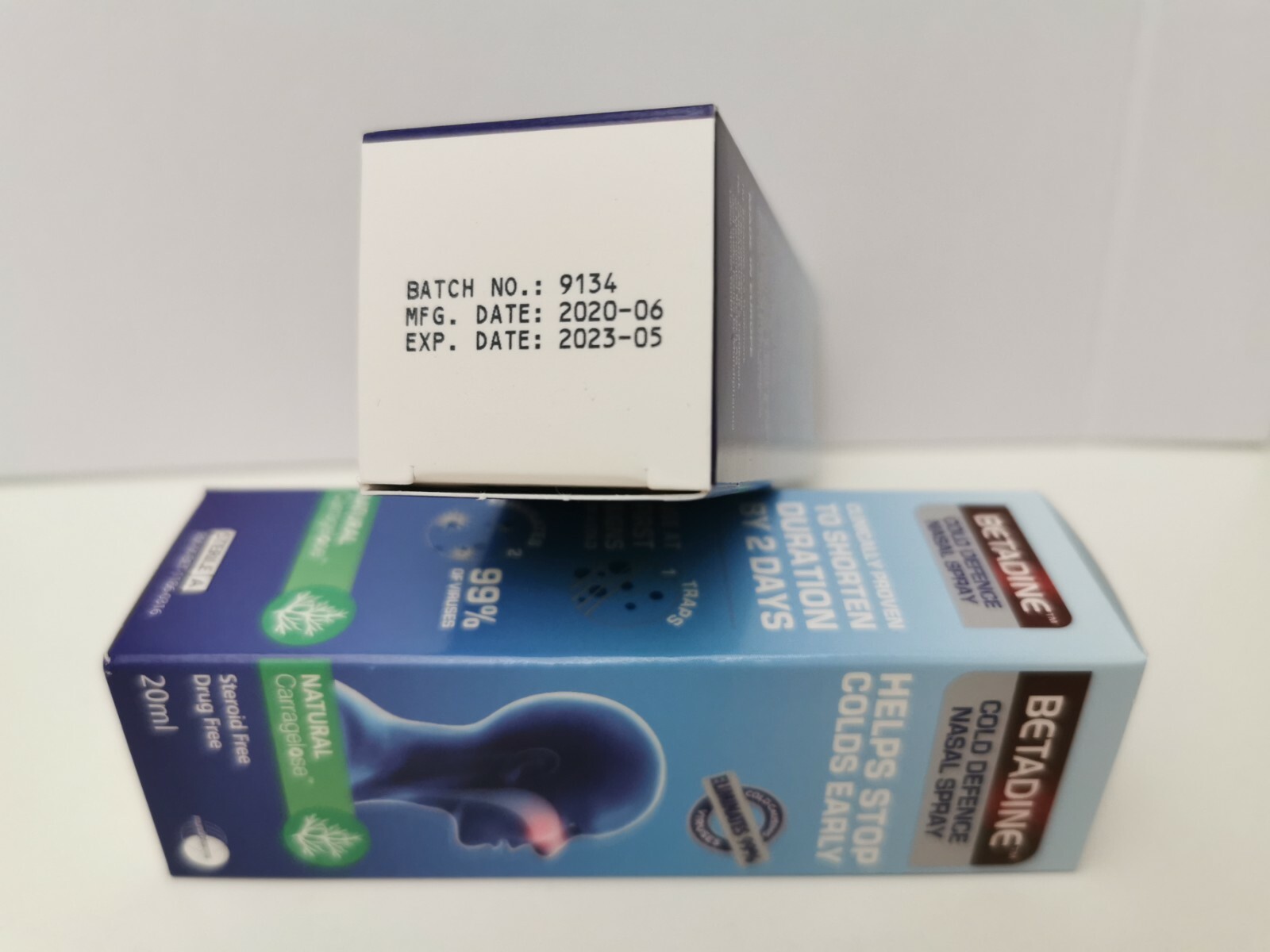 6 BETADINE Adult Cold Defence Nasal Spray Natural Iota-Carrageenan FREE ...