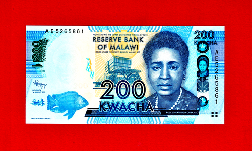 RARE 200 KWACHA 2020 MALAWI UNC BRAILLE NOTE (P-60f) Signature: Dalitso ...