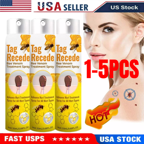 1-5PCS New Tag Recede Bee Venom Treatment Spray, Tag Recede, Bee Venom ...