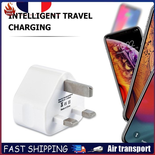 USB Power Adapter UK Plug Adapter Wall Charger for Phones (2 Ports USB ...