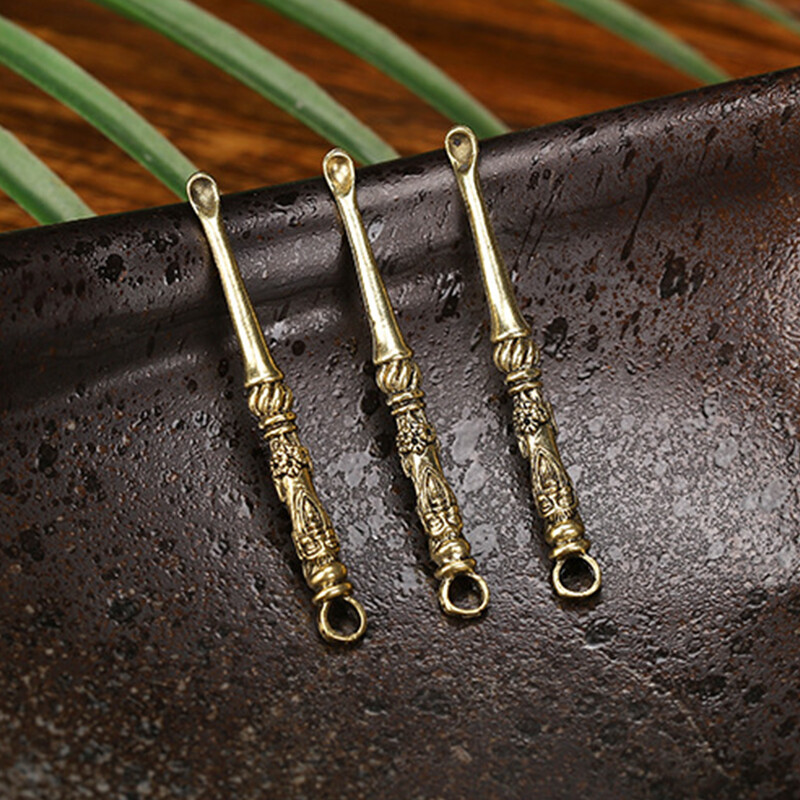 Ear Spoons Retro Imitation Brass Portable Ear Cleaning Tool Small ...